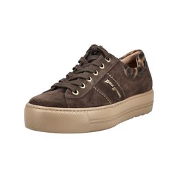 Paul Green Sneaker Damen Gr&ouml;&szlig;e 35.5 hellbraun / dunkelbraun / gold / schwarz Sommerschuhe