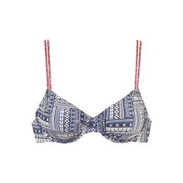 s.Oliver Bikinitop 'Cocina' Damen Gr&ouml;&szlig;e 75 saphir / taubenblau / wei&szlig;