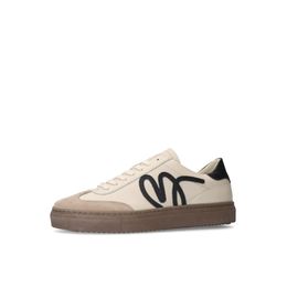 Manfield Sneaker Damen Gr&ouml;&szlig;e 40 creme / kitt / schwarz Sommerschuhe