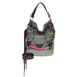 Fritzi aus Preussen Fritzi Aus Preu&szlig;en Schultertasche 'Izzy07' Damen Gr&ouml;&szlig;e One Size grau / pink / schwarz