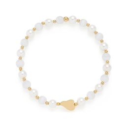Leonardo Armband Damen Gr&ouml;&szlig;e One Size gold / perlwei&szlig;