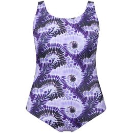 Ulla Popken Badeanzug Damen Gr&ouml;&szlig;e XXL/XXXL lila / lavendel / helllila / dunkellila