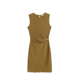 KOTON Kleid Damen Gr&ouml;&szlig;e 34 oliv Sommerkleid