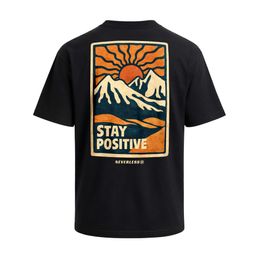 Neverless Shirt 'Stay Positive' Herren Gr&ouml;&szlig;e S schwarz