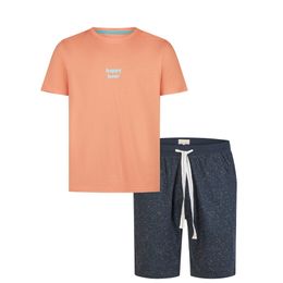 Phil & Co. Berlin Pyjama kurz Herren Gr&ouml;&szlig;e M orange