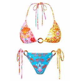 Cupshe Bikini 'Halter' Damen Gr&ouml;&szlig;e S blau