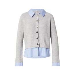 Only Strickjacke 'ONLALIVIA' Damen Gr&ouml;&szlig;e L hellblau / graumeliert