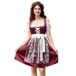 Yesfashion Dirndl Damen Gr&ouml;&szlig;e 38 rot