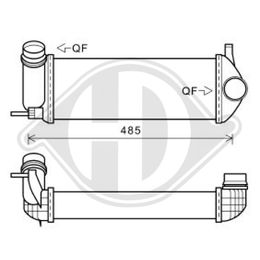 DIEDERICHS Ladeluftk&uuml;hler dca1129 f&uuml;r Mercedes RENAULT