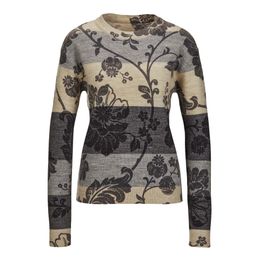 Madeleine Mode Madeleine Pullover Damen Gr&ouml;&szlig;e M beige / stone / dunkelgrau