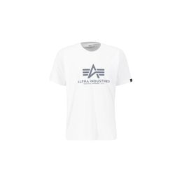 Alpha Industries Shirt 'Basic Reflective' male size XXL White