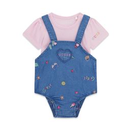 Guess Set kids size 74 Blue denim / Light orange / Rose / bright red