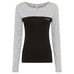Kangaroos Shirt female size L Light grey / Black / White