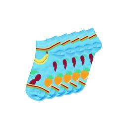 Unabux Socken Herren Gr&ouml;&szlig;e 37/39 hellblau / mischfarben