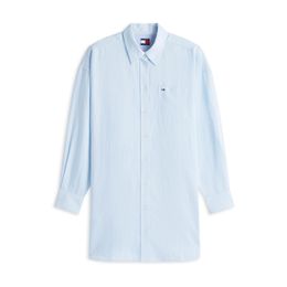 Tommy Jeans Kleid Damen Gr&ouml;&szlig;e 36 hellblau / wei&szlig; Sommerkleid