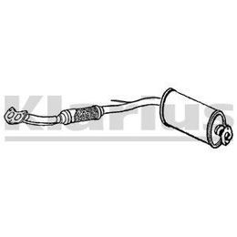 VEGAZ Vorschalld&auml;mpfer ts322 f&uuml;r TOYOTA