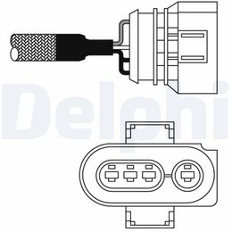 DELPHI Lambdasonde es1098012b1 f&uuml;r TOYOTA VW Audi
