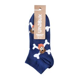 Unabux Socken Herren Gr&ouml;&szlig;e 37/39 dunkelblau / braun / orange / wei&szlig;