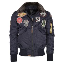 Top Gun Bomberjacke ' TG20213032 ' Herren Gr&ouml;&szlig;e L blau Sommerjacke