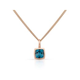 OROLINO Anh&auml;nger Damen Gr&ouml;&szlig;e One Size blau / rosegold