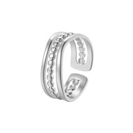 Hey Happiness Ring 'Layered Bead' female size 52 Silver
