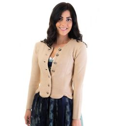 Trachtl Strickjanker 'Trachtenjacke Beige' Damen Gr&ouml;&szlig;e 32 beige