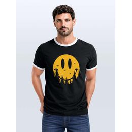 Neverless Shirt 'Smile Forest' Herren Gr&ouml;&szlig;e L schwarz