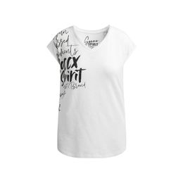 SOCCX T-Shirt Damen Gr&ouml;&szlig;e M schwarz / wollwei&szlig;