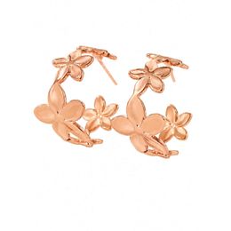 Hey Happiness Ohrringe 'Bloom Flower Hoop' Damen Gr&ouml;&szlig;e One Size rosegold