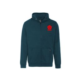 Oldskull Sweatjacke 'Retro Japan Island' Herren Gr&ouml;&szlig;e XL dunkelgr&uuml;n