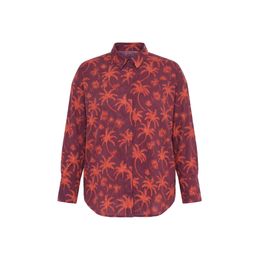 Studio Untold Bluse Damen Gr&ouml;&szlig;e 5XL/6XL orange / dunkelrot