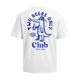 Neverless Shirt 'Two Beers only' male size S White