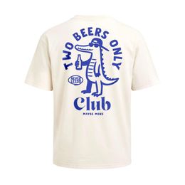 Neverless Shirt 'Two Beers only' male size XXL Beige