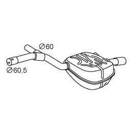 VEGAZ Endschalld&auml;mpfer fs723 f&uuml;r Ford