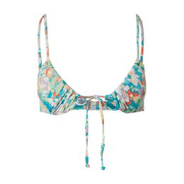 Billabong Bikini Top 'BELLA COSTA' female size 80 Cream / Turquoise / Lavender / bright red