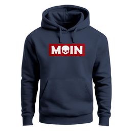 Neverless Sweatshirt 'Moin Skull' male size L Navy