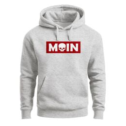 Neverless Sweatshirt 'Moin Skull' male size XXL Grey