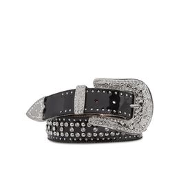 Philipp Plein G&uuml;rtel Damen Gr&ouml;&szlig;e 70 schwarz / silber