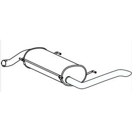 VEGAZ Endschalld&auml;mpfer fts484 f&uuml;r Fiat