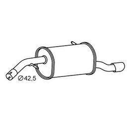 VEGAZ Endschalld&auml;mpfer cs404 f&uuml;r Citro&euml;n