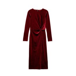 KOTON Kleid Damen Gr&ouml;&szlig;e 44 merlot Sommerkleid