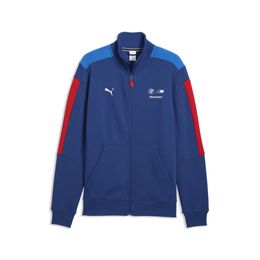 Puma Athletic Zip-Up Hoodie 'BMW M Motorsport' male size S Blue / Royal blue / Red