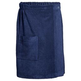 Schiesser Bademantel kurz 'Saunakilt Turin Herren' Damen Gr&ouml;&szlig;e XXXL/4XL dunkelblau