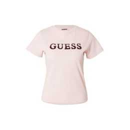 Guess T-Shirts 'FAUSTA' Damen Gr&ouml;&szlig;e L schoko / gold / ros&eacute;