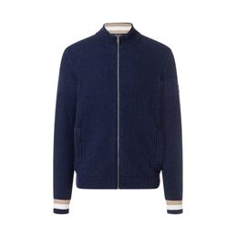 Maerz Muenchen Strickjacke Herren Gr&ouml;&szlig;e L/XL dunkelblau / hellbraun / wei&szlig;