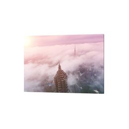 Liv Corday Image 'Shanghai' male size 60x80 Yellow / Grey / Pink