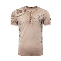 Rusty Neal T-Shirt Herren Gr&ouml;&szlig;e L camel