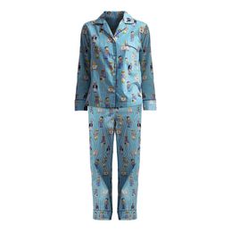 Polo Ralph Lauren Pyjama ' Iconic Bear ' Damen Gr&ouml;&szlig;e S t&uuml;rkis / mischfarben Sommerkleid