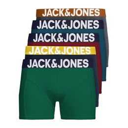 Jack & Jones Jack & Jones Boxershorts 'JJSolid' Herren Gr&ouml;&szlig;e S marine / graumeliert / tanne / weinrot