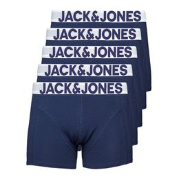 Jack & Jones Jack & Jones Boxershorts 'JJSolid' Herren Gr&ouml;&szlig;e L navy / wei&szlig;